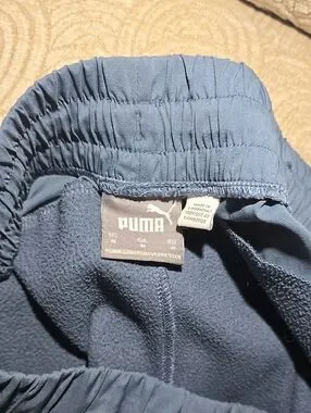 Puma | Bottoms | Boys Puma Slate Blue Joggers With White Logo | Poshmark